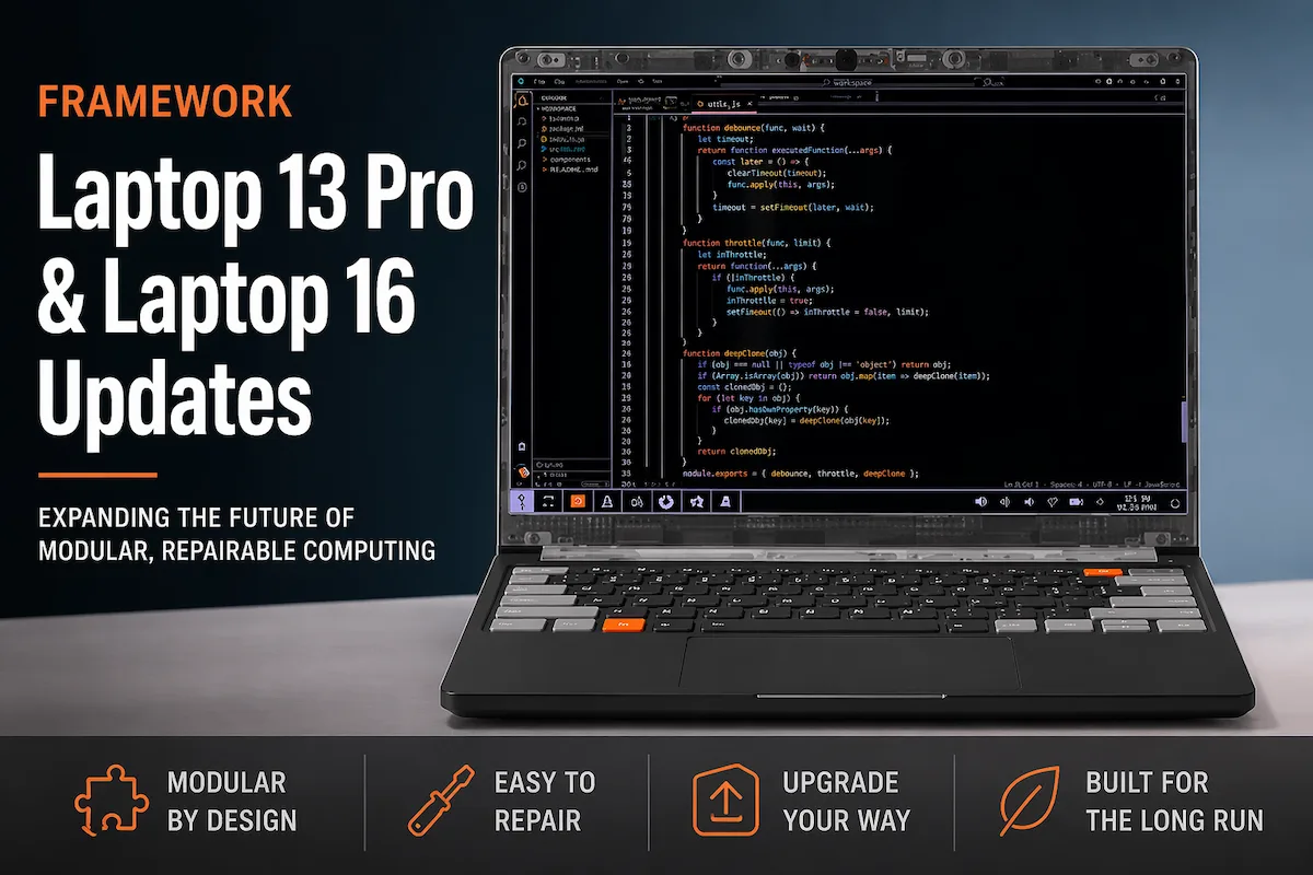 Framework Laptop 13 Pro and Laptop 16 Updates: What’s New